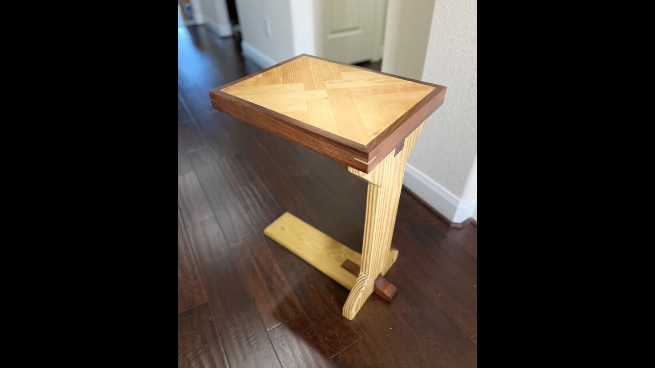 "C" Table built from scrap wood - YouTube