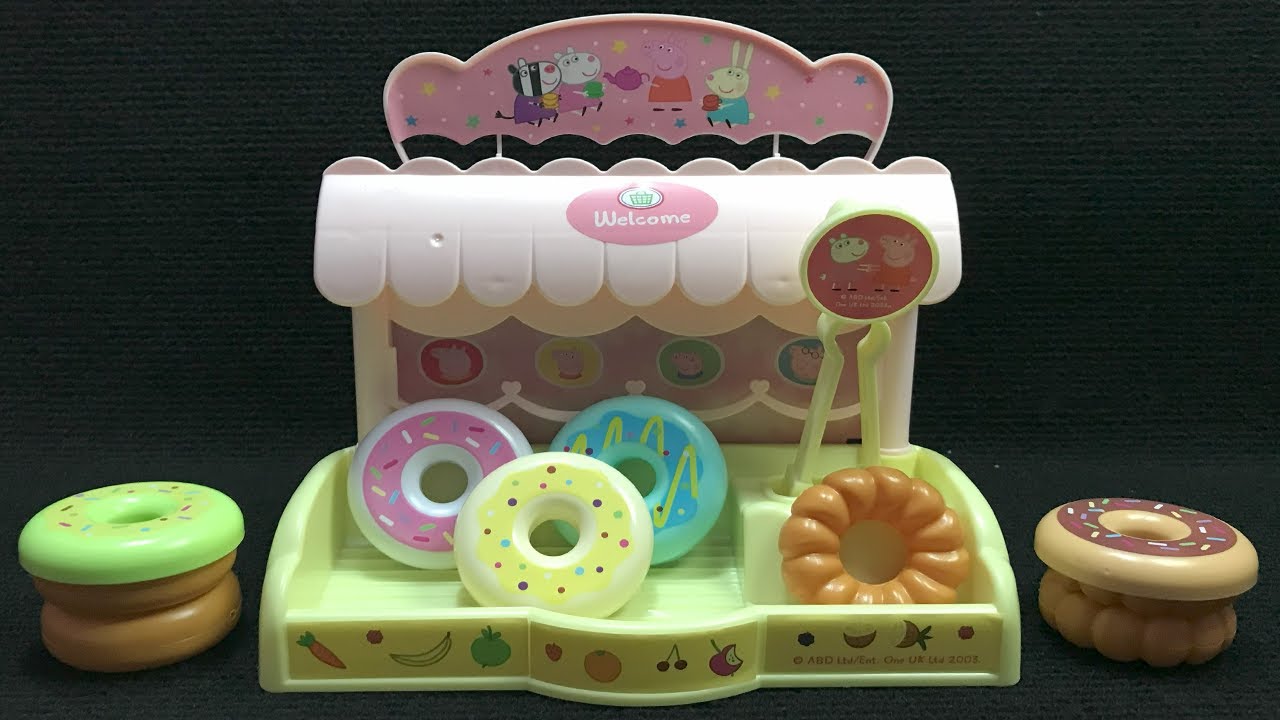 Peppa Pig Donut Shop Kitchen Set Satisfying with Unboxing Compilation ...