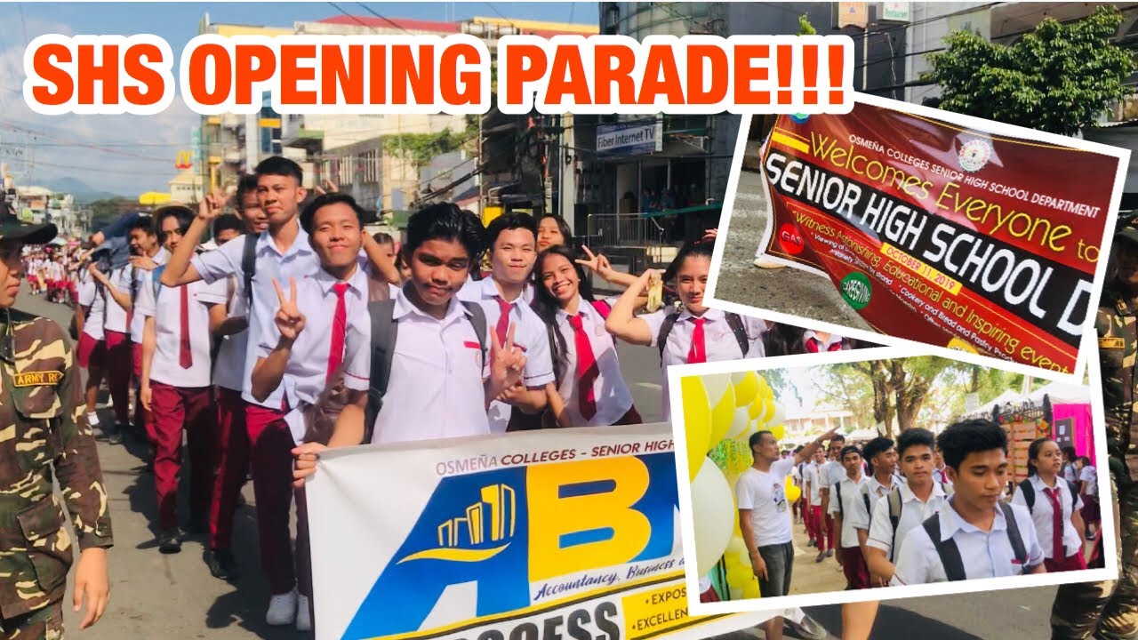 Osmeña Colleges | Senior High School Day | Opening Parade - YouTube