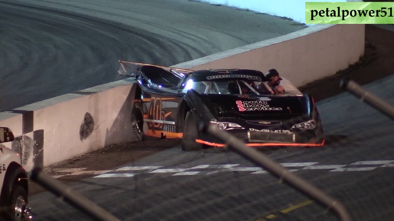 Sunset Speedway, Super Late Model crash, Sept. 22, 2019 - YouTube