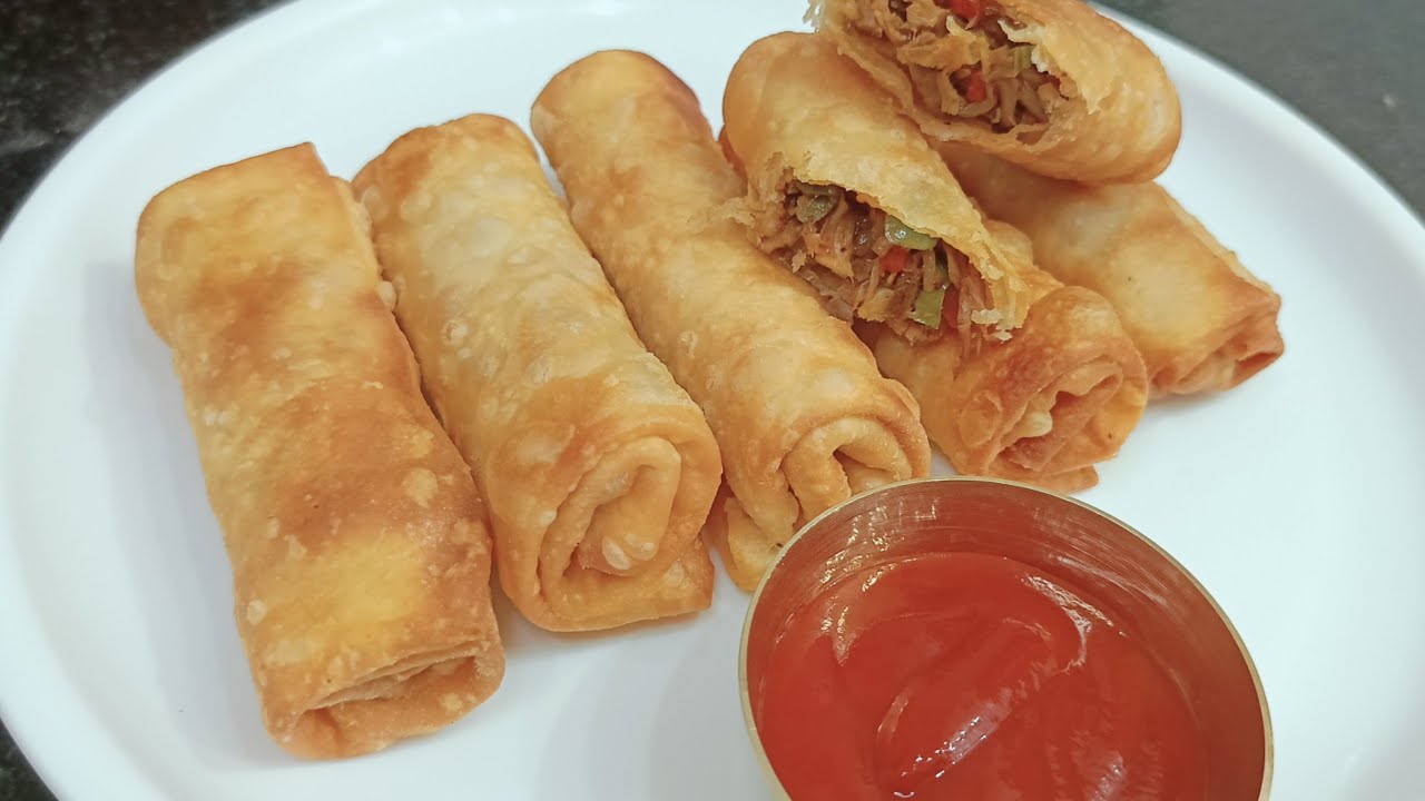 Chicken Spring Rolls Recipe | Make & Freeze Recipe Ramadan Recipe ...