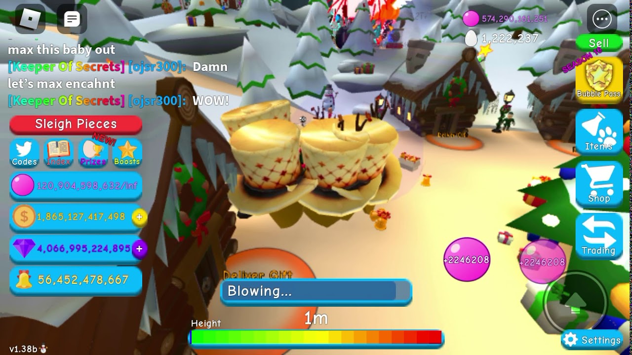 Bubble gum simulator |Making Shiny festive divinity|😱 - YouTube