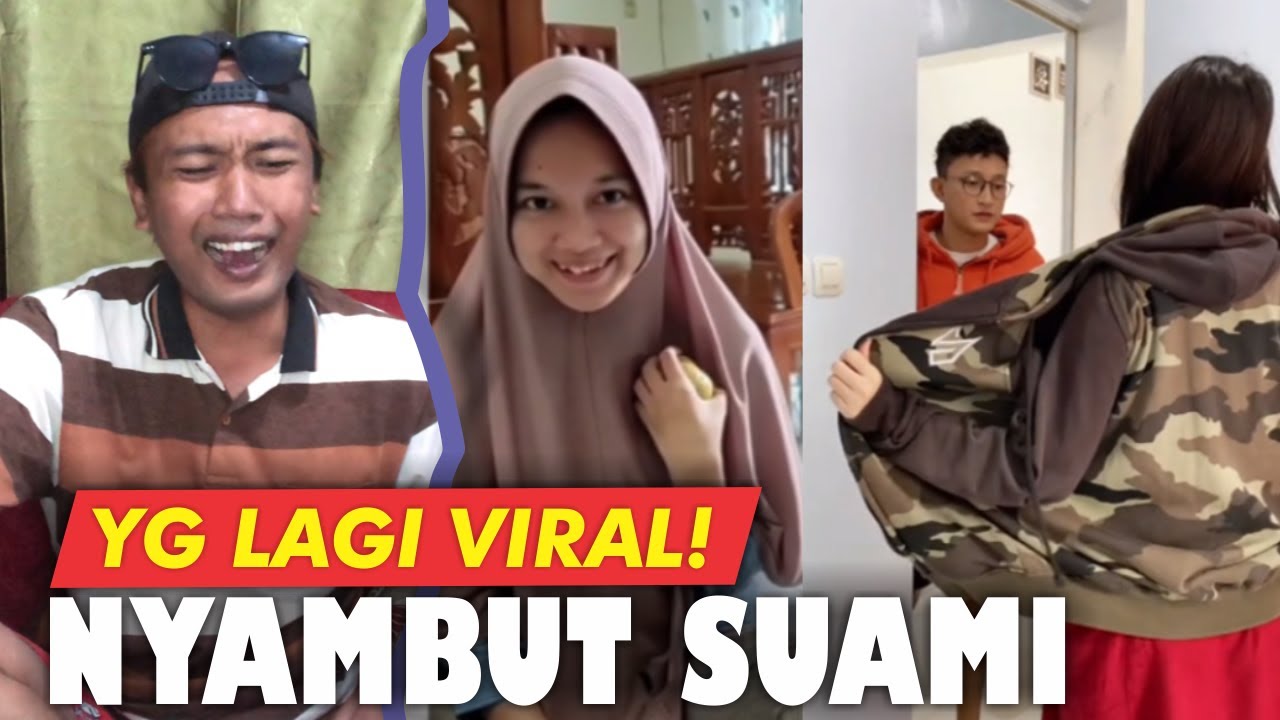 ISTRI SAMBUT SUAMI PULANG KERJA, ENDINGNYA.. REACT MEME TIKTOK - YouTube