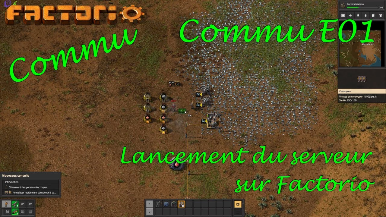 Lancement du serveur | Factorio Commu E01 #gameplayfr #letsplayfr #factorio - YouTube