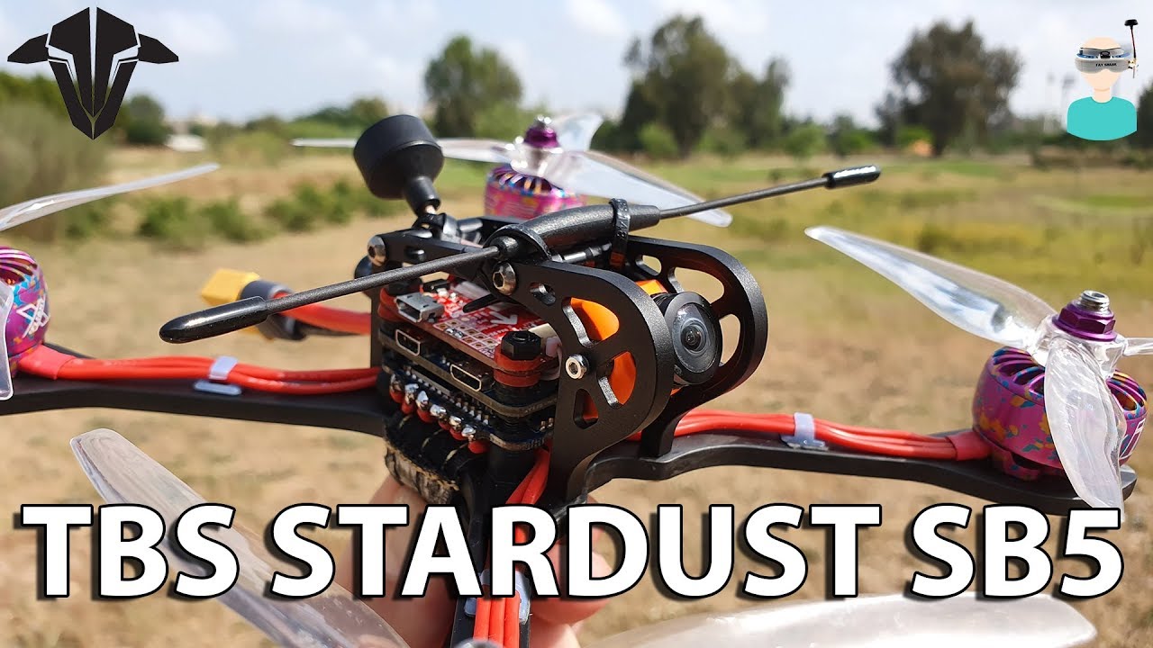 TBS Stardust SB5 Pro Molded Carbon Frame - Review, Build & Flight - YouTube