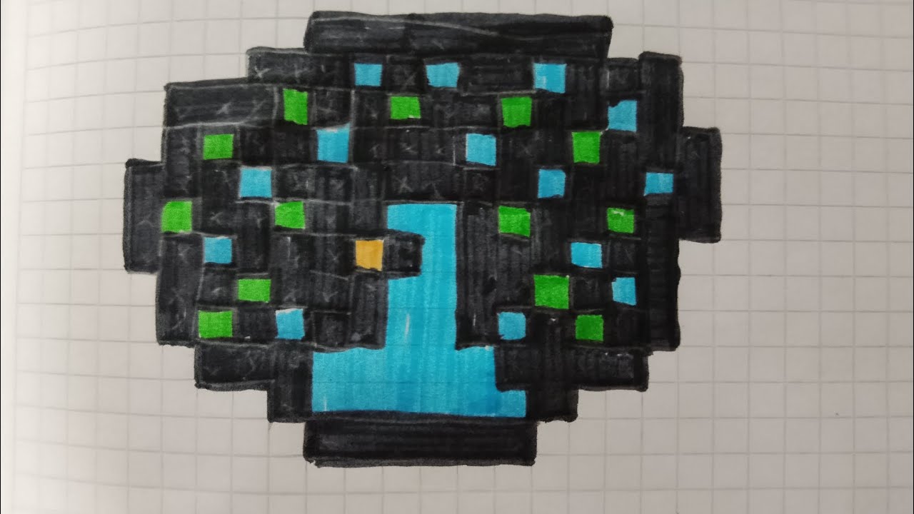 pavo real en pixeles facil - YouTube