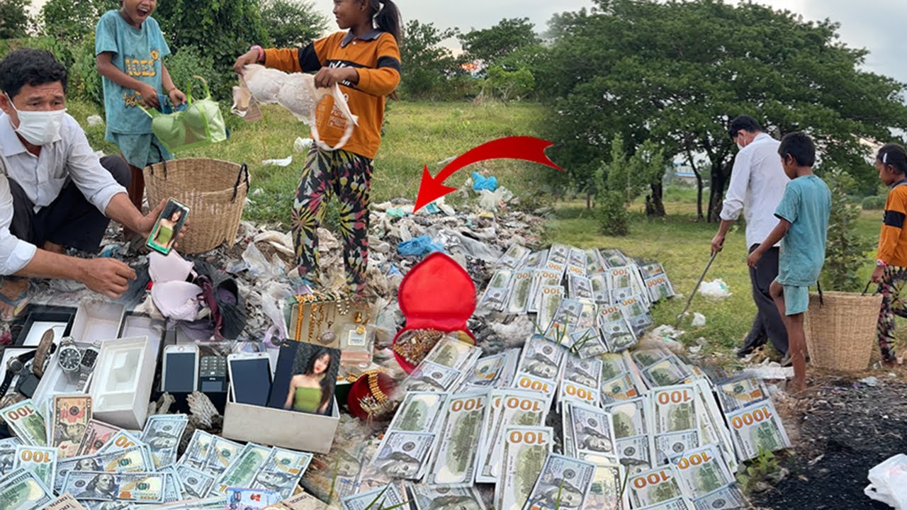 Great Day Found A lot Money $ Treasure and good thing at Trash Place ...