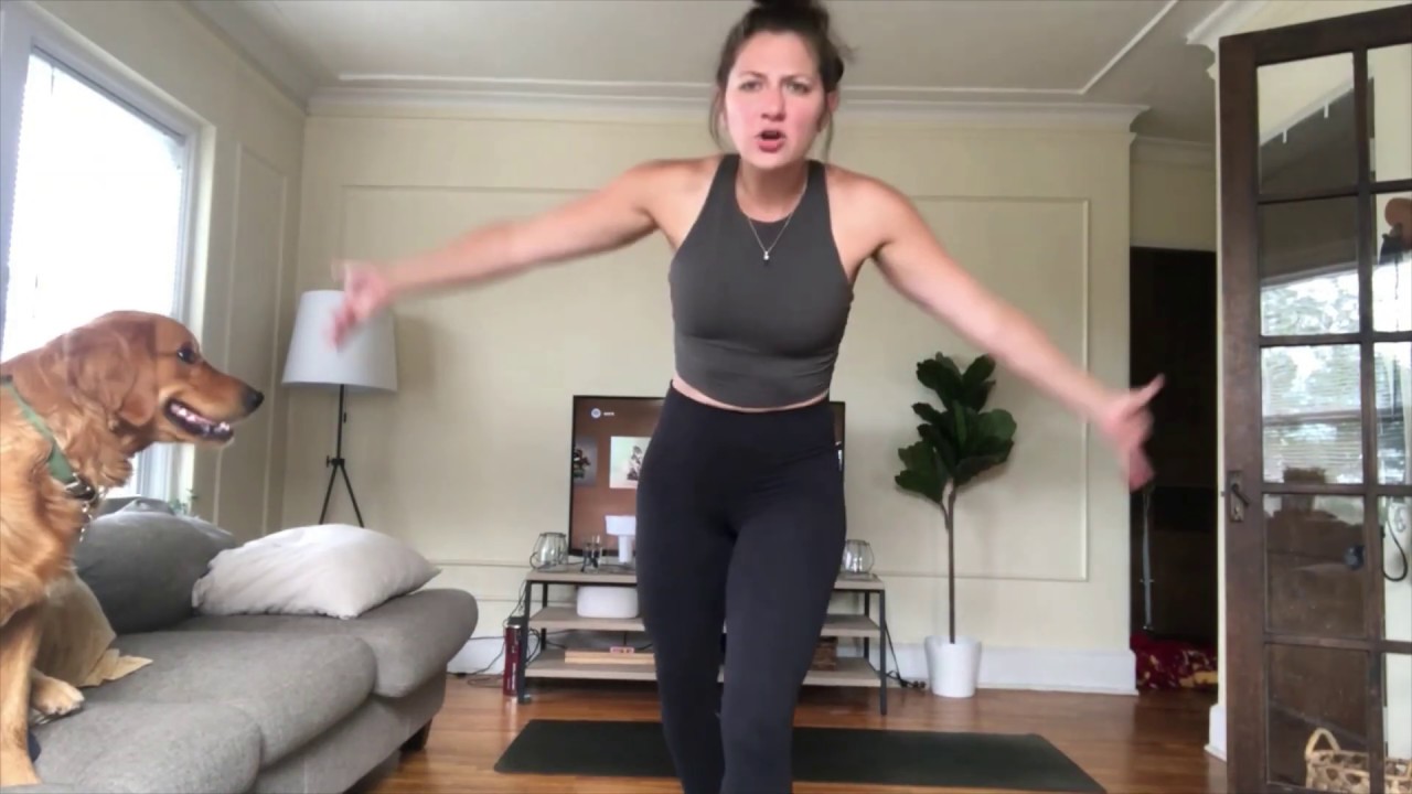 Yoga Sculpt/HIIT #7 The One Where Cooper Does Lunges with Me - YouTube