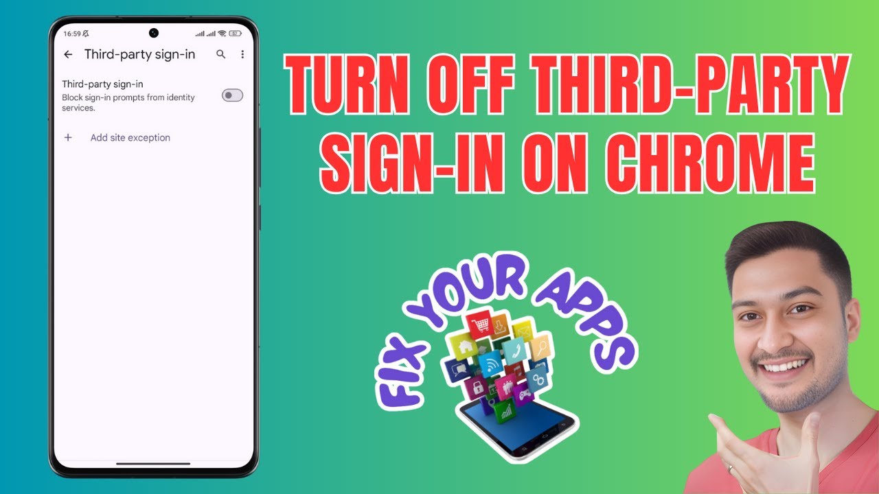 How to Turn Off the Third-Party Sign-in on Google Chrome - YouTube