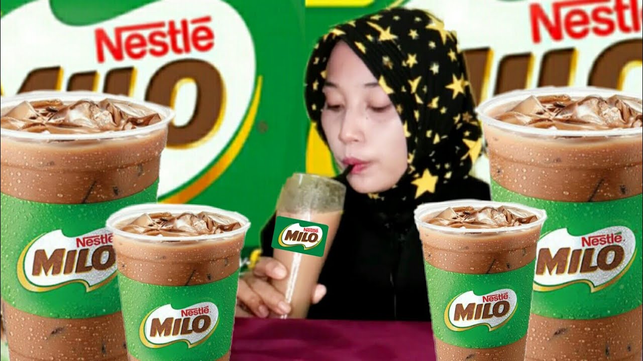 MUKBANG MINUMAN DINGIN ASMR MILO || ASMR MINUMAN SEGAR DINGIN ...