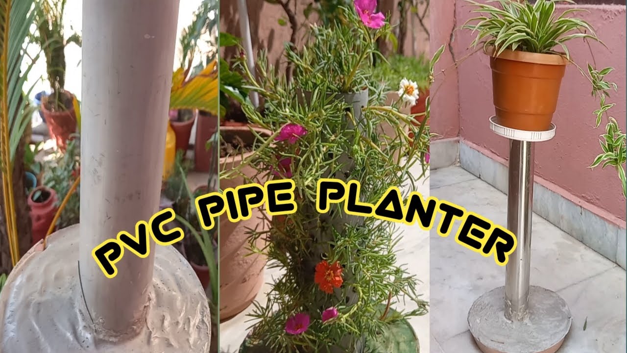 Bekar pvc pipe se banaye beautiful planters || how to make beautiful ...