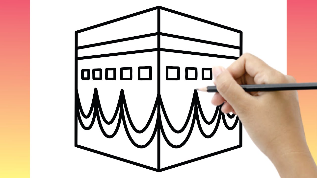 Как нарисовать Каабу - Kabe Çizimi Adım Adım - YouTube