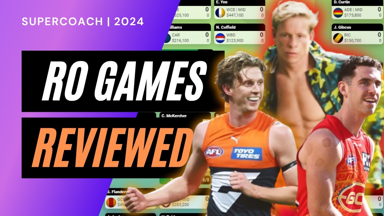 ALL Round 0 Games Reviewed! | AFL SuperCoach 2024 - YouTube