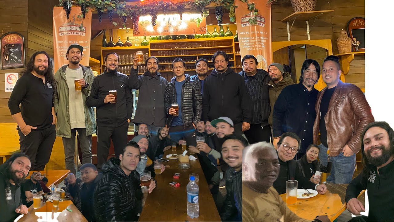 Barashinge Beer 🍺 Factory Dinner with Nepali Rock stars - YouTube