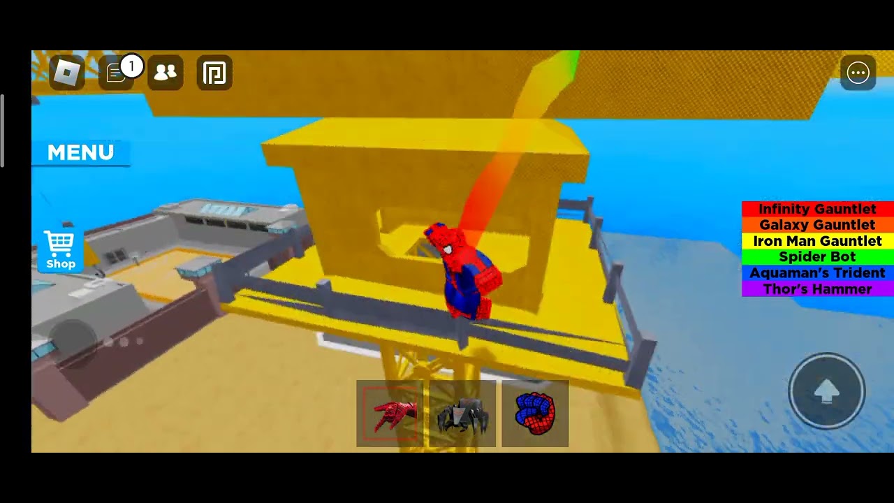 playing spider-man in roblox - YouTube