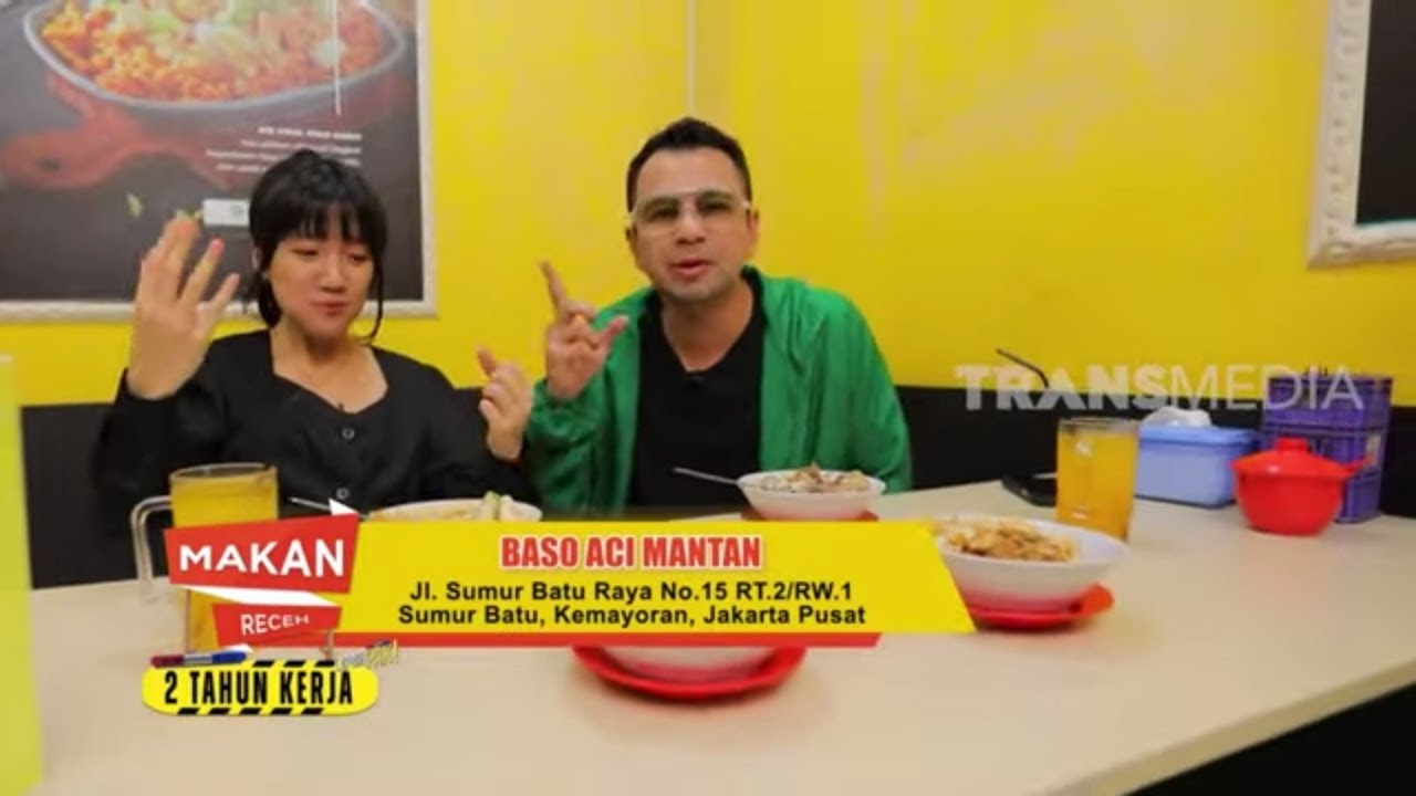 Raffi Ahmad & Cindy Gulla jajan Baso Aci Mantan | MAKAN RECEH (22/02/23 ...
