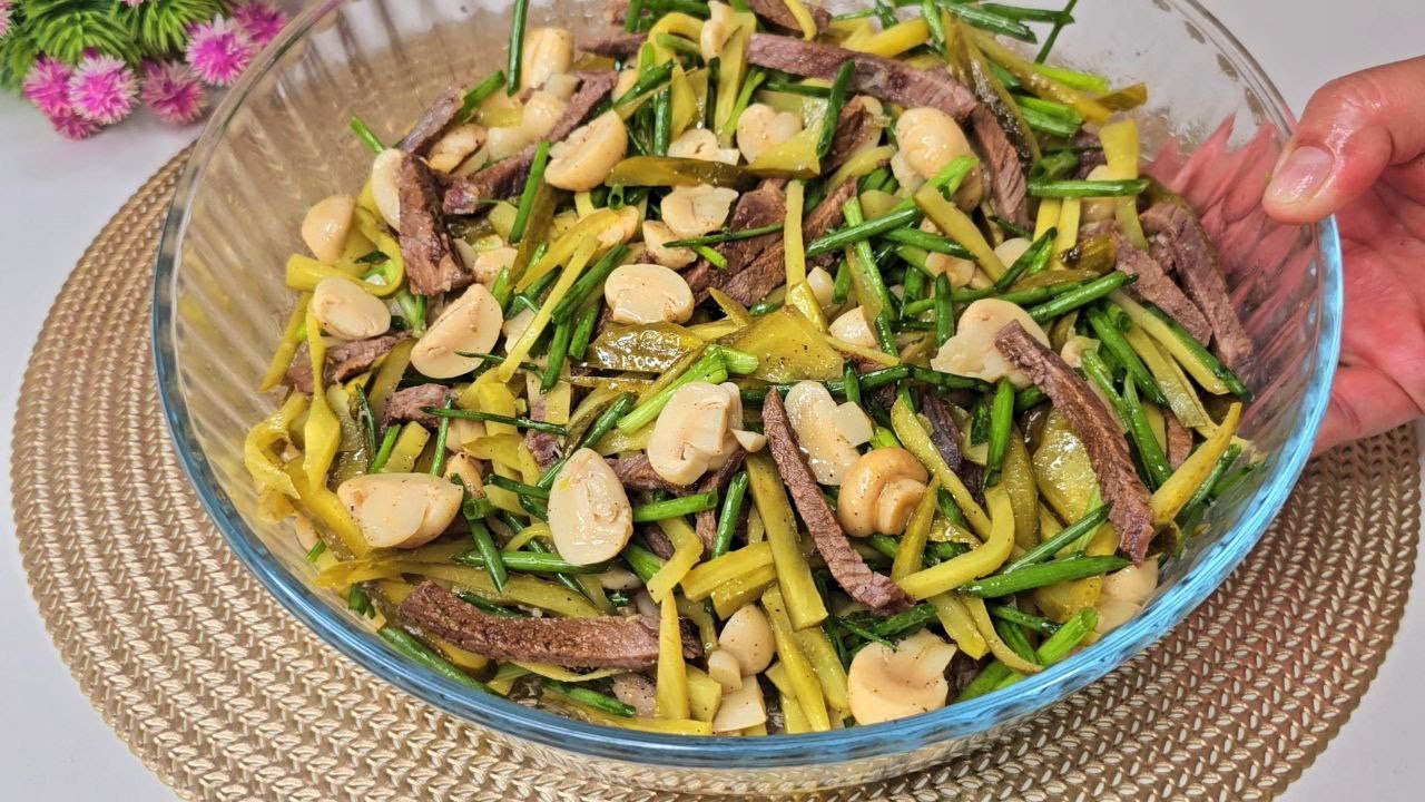 Only 3 ingredients! Delicious salad "Barf" prepares quickly, eats ...