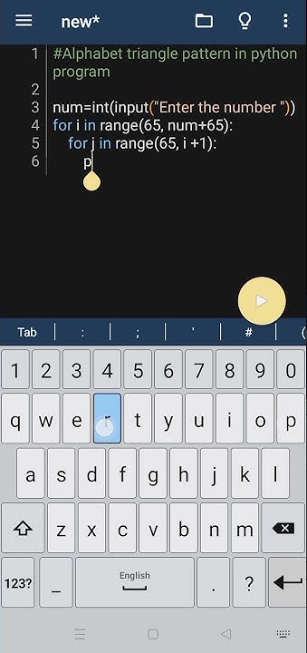 Alphabetical Triangle Pattern In Python Programming Python Programs Shorts Youtube 