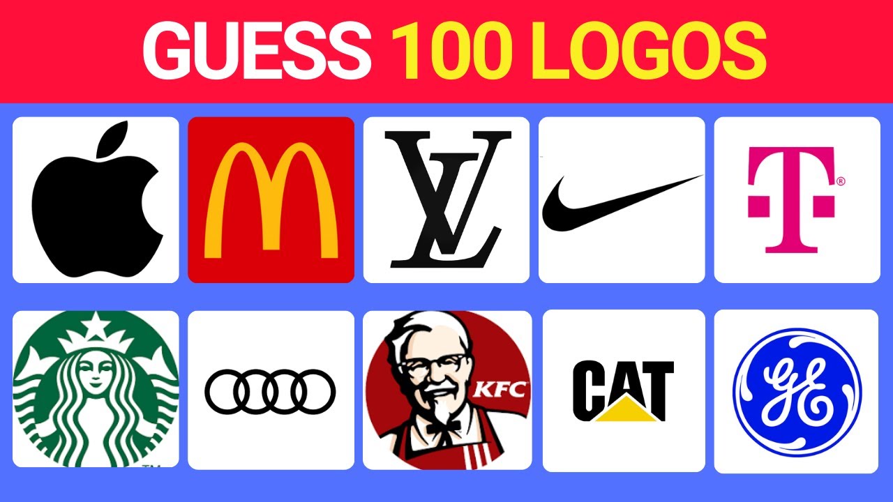 Guess the Logo in 3 Seconds | 100 Famous Logos - YouTube
