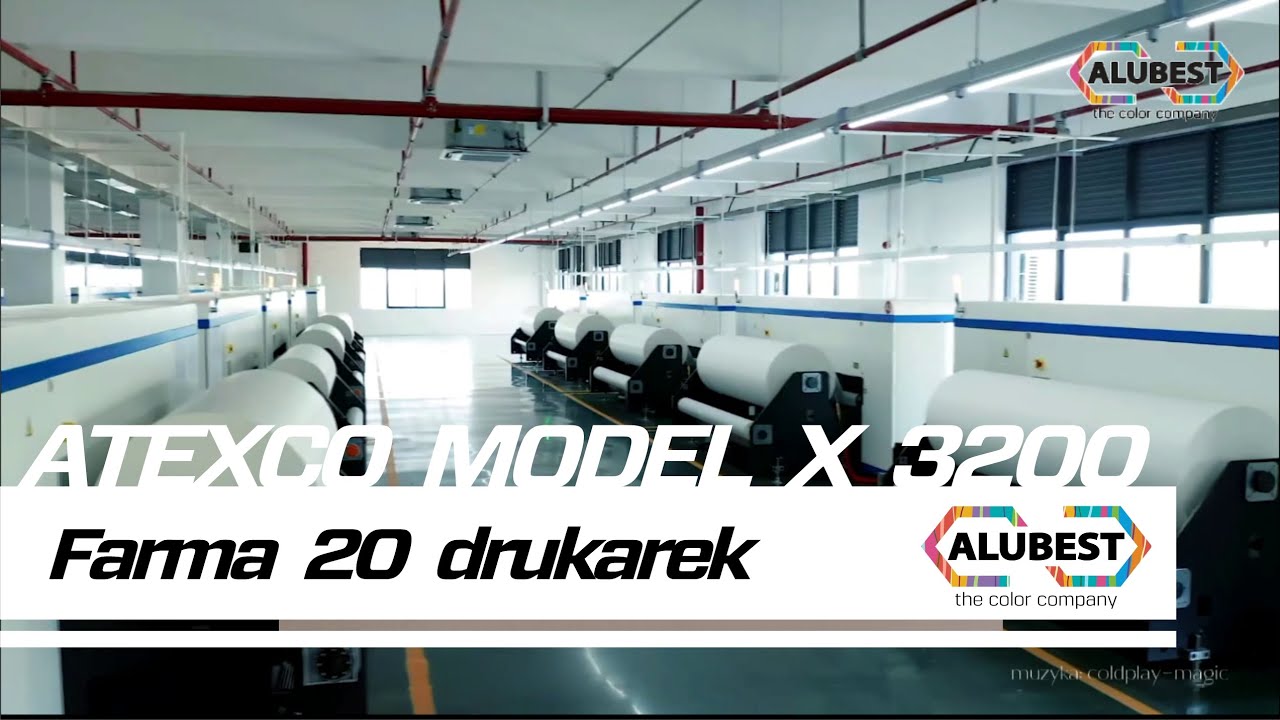 #19 Farma drukarek Atexco Model X HS 3200 - 20szt. drukarki sublimacyjne - YouTube