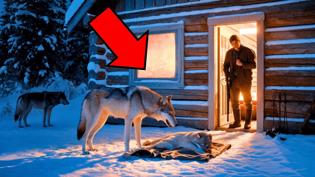 FROZEN WOLVES plead with a man to let them in – He’s SHOCKED by what ...
