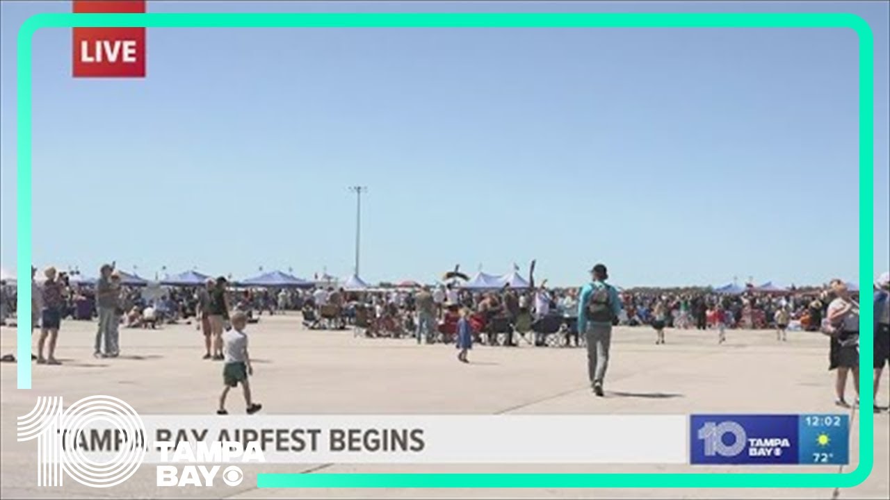 Opening ceremonies kick off at Tampa Bay AirFest 2024 - YouTube