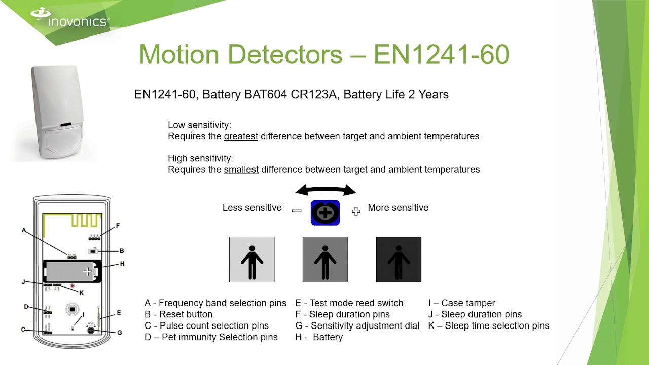 Inovonics Training 101, Part 4: Motion Detectors - YouTube