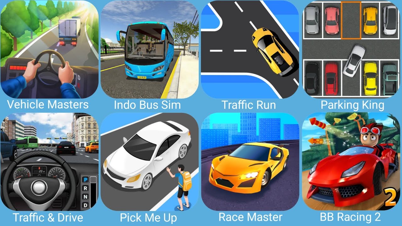 Vehicle Masters,Indonesia Bus Simulator,Traffic Run,Parking King,Race ...