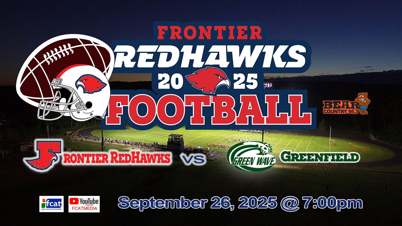 Frontier Redhawk Football vs Greenfield - YouTube