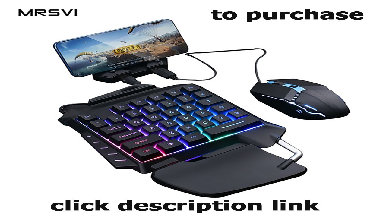 G92 mini wireless led keyboard || keyboard and mouse one hand ...