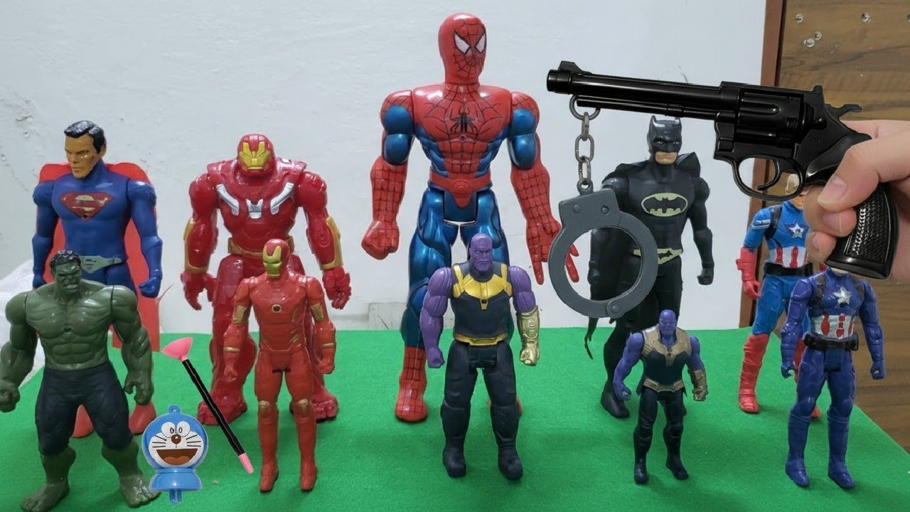 Marvel Toys Unboxing | SuperHero Toys | Captain America Gun | Avengers ...