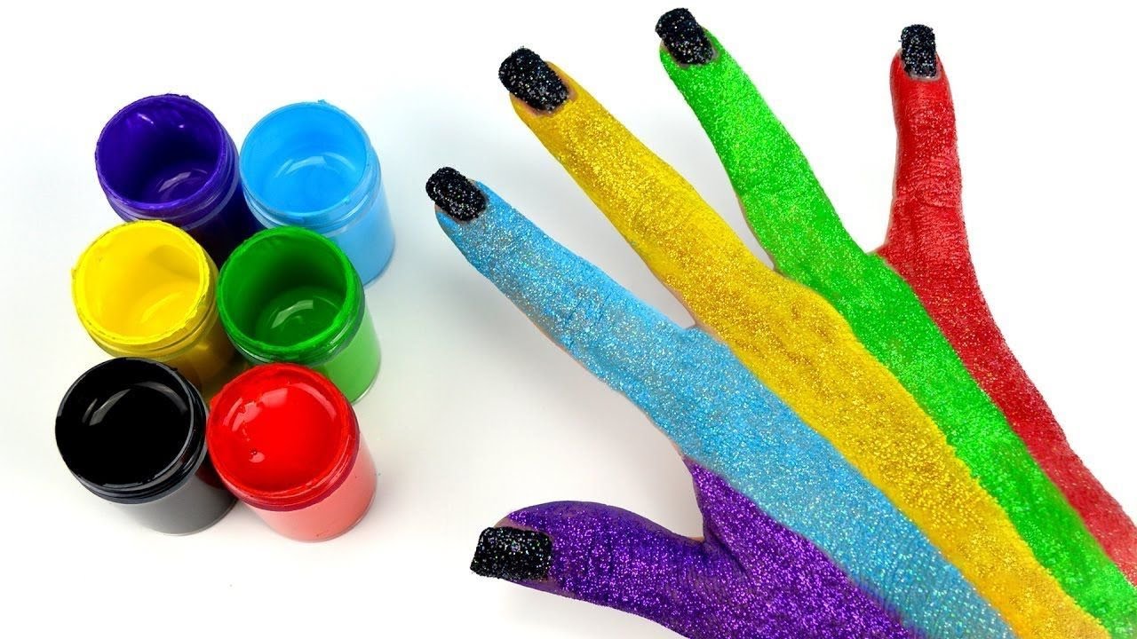 colour fingers | learn colours with family finger rhyme | finger family ...