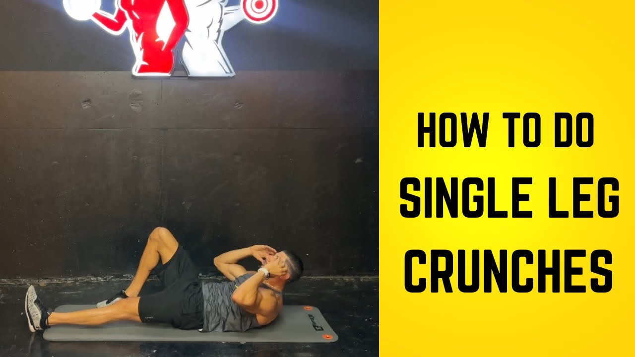 How to: Single Leg Crunches - YouTube