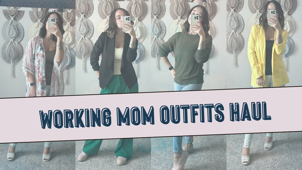 Business casual working mom outfits haul : fun office friendly summer ...