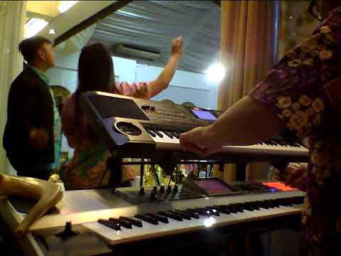 Roland Fantom x7 with Korg Micro Arranger for orchestral praise and ...