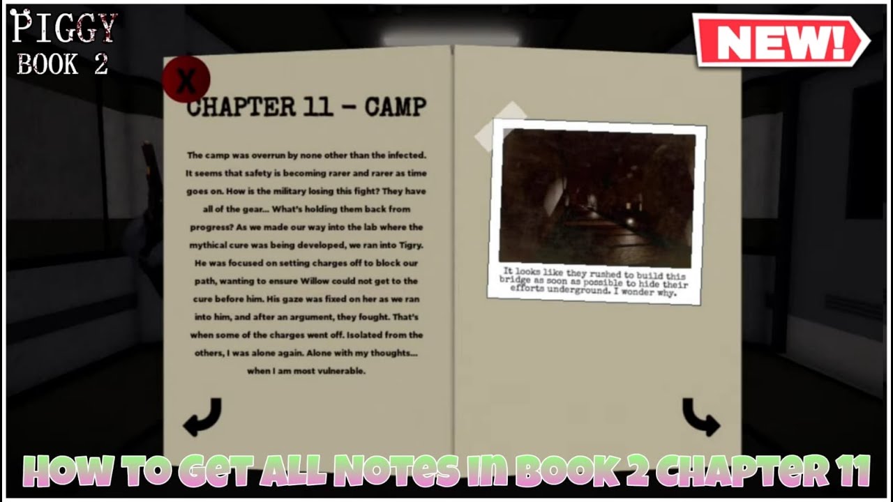 How To Find ALL PAGES in PIGGY BOOK 2 Chapter 11 - Camp!! | FULL GUIDE ...