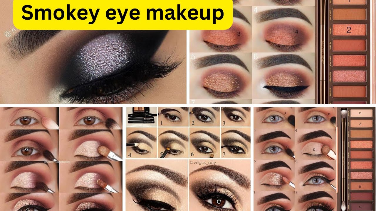 How to make smokey eyes||smokey eye makeup for beginners||smokey eye ...
