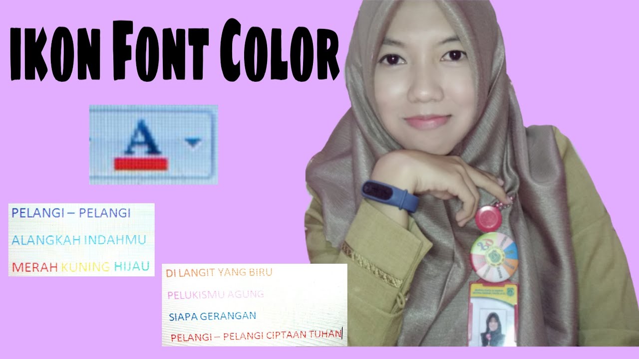 Ikon Font Color Pada Microsoft Word 2007 - YouTube