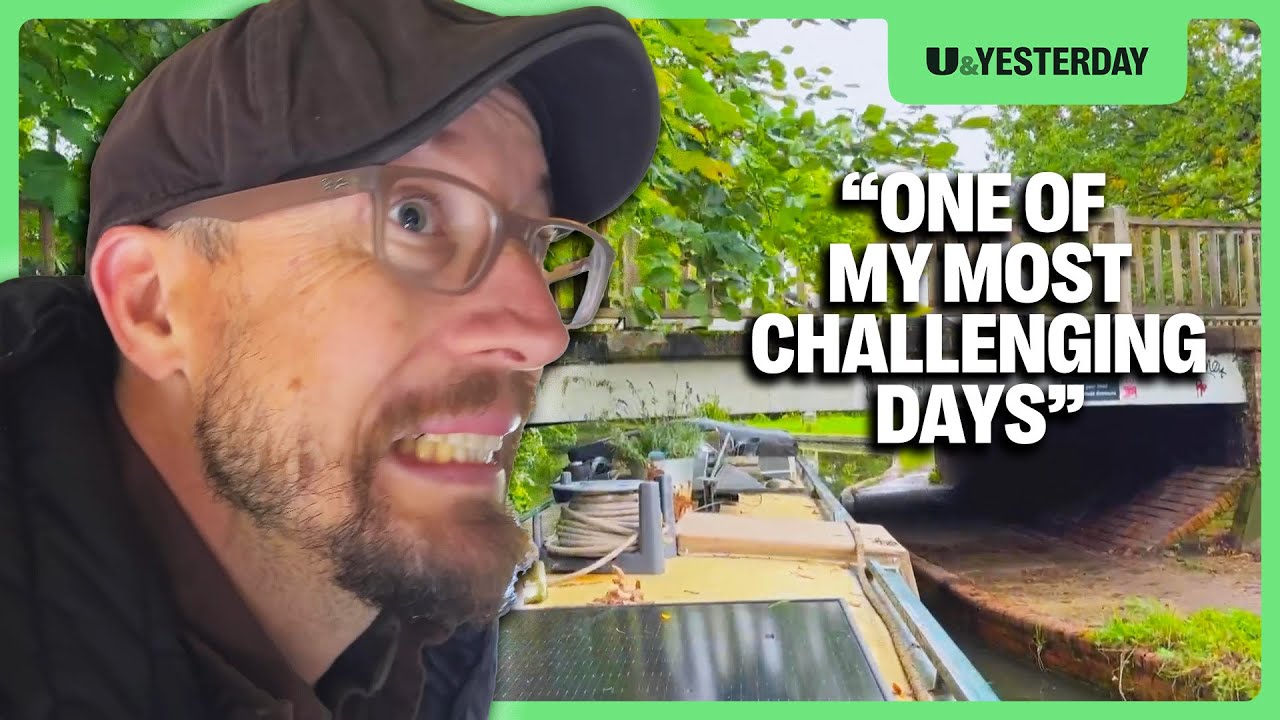 Low Bridge CRASH on The Basingstoke Waterway | Canal Boat Diaries - YouTube
