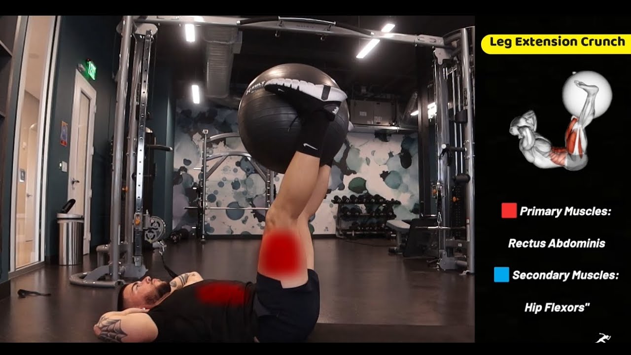 Leg Extension Crunch - YouTube
