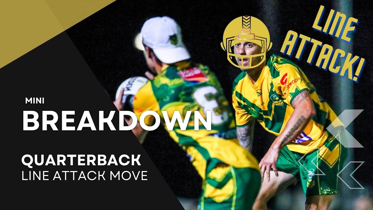 Touch Football Mini Breakdown: QUARTERBACK LINE ATTACK MOVE - YouTube
