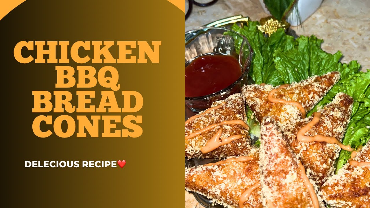 Chicken BBQ Bread Cone| delicious recipe - YouTube