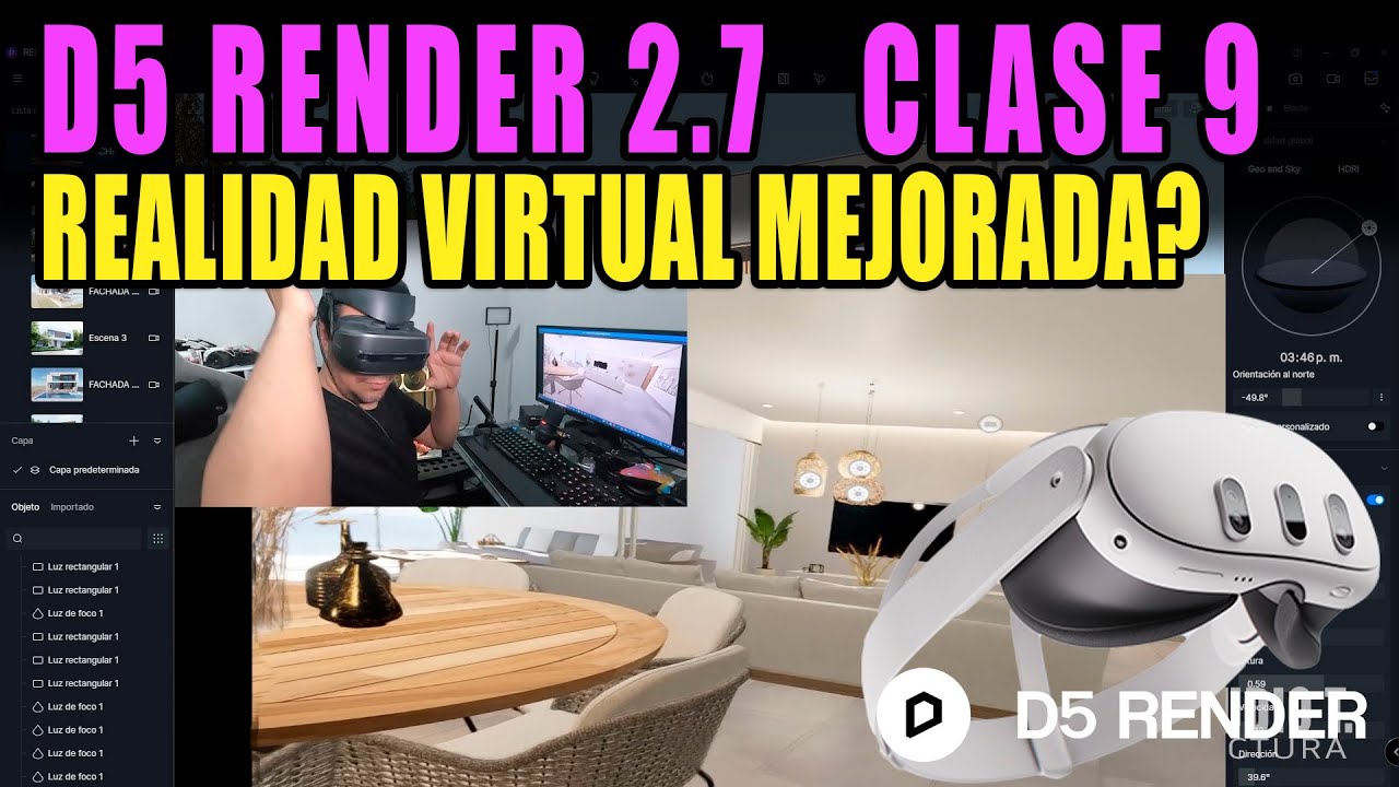 D5 RENDER 2.7 UTILIZANDO REALIDAD VIRTUAL 🔴 PARA VENDER TUS PROYECTOS ...