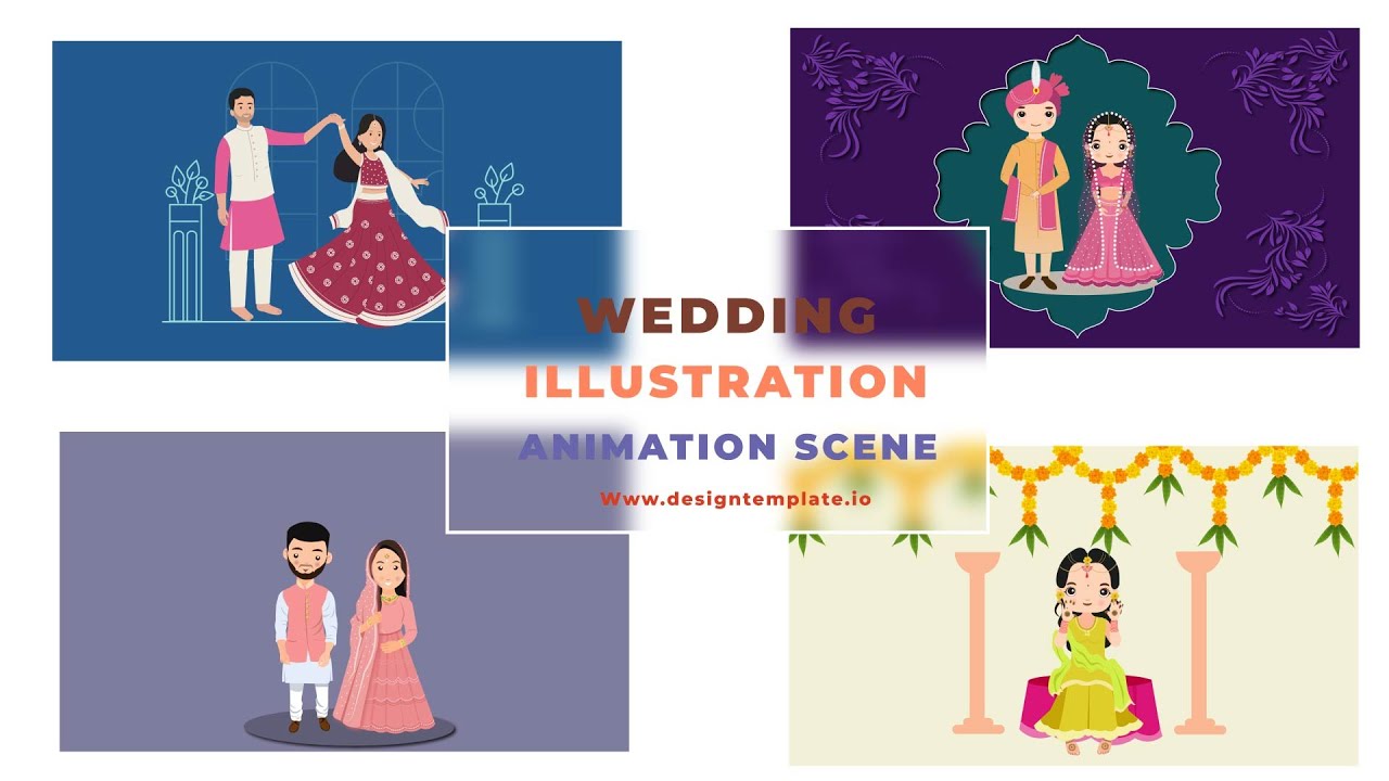Wedding Character Animation Scene After Effects Template - YouTube