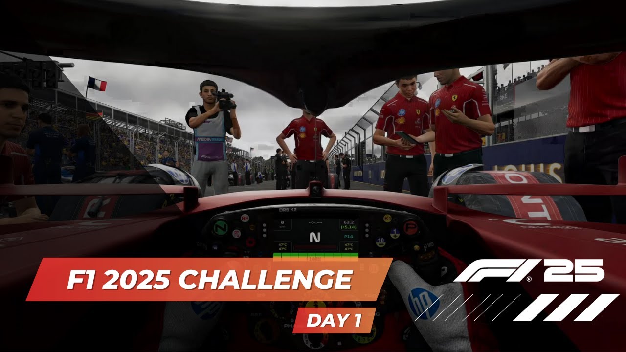F1 25 Challenge - Day 1: Lewis Hamilton Ferrari SF-25 - Australian GP ...