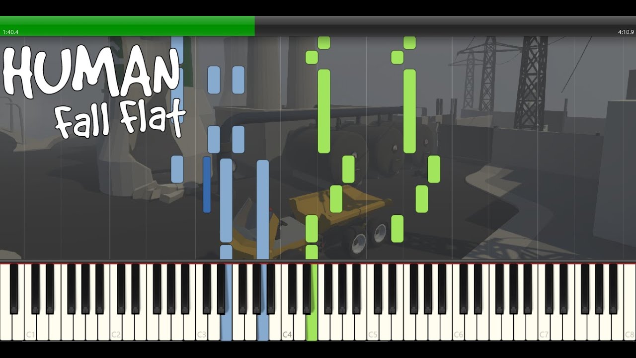 Stand Up - Human Fall Flat Piano Tutorial (Medium/Hard) - YouTube