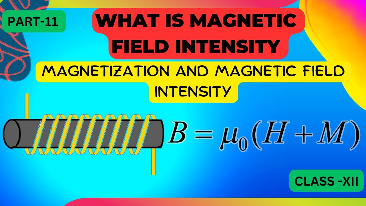 What is magnetic field intensity in hindi | Magnetization and magnetic ...