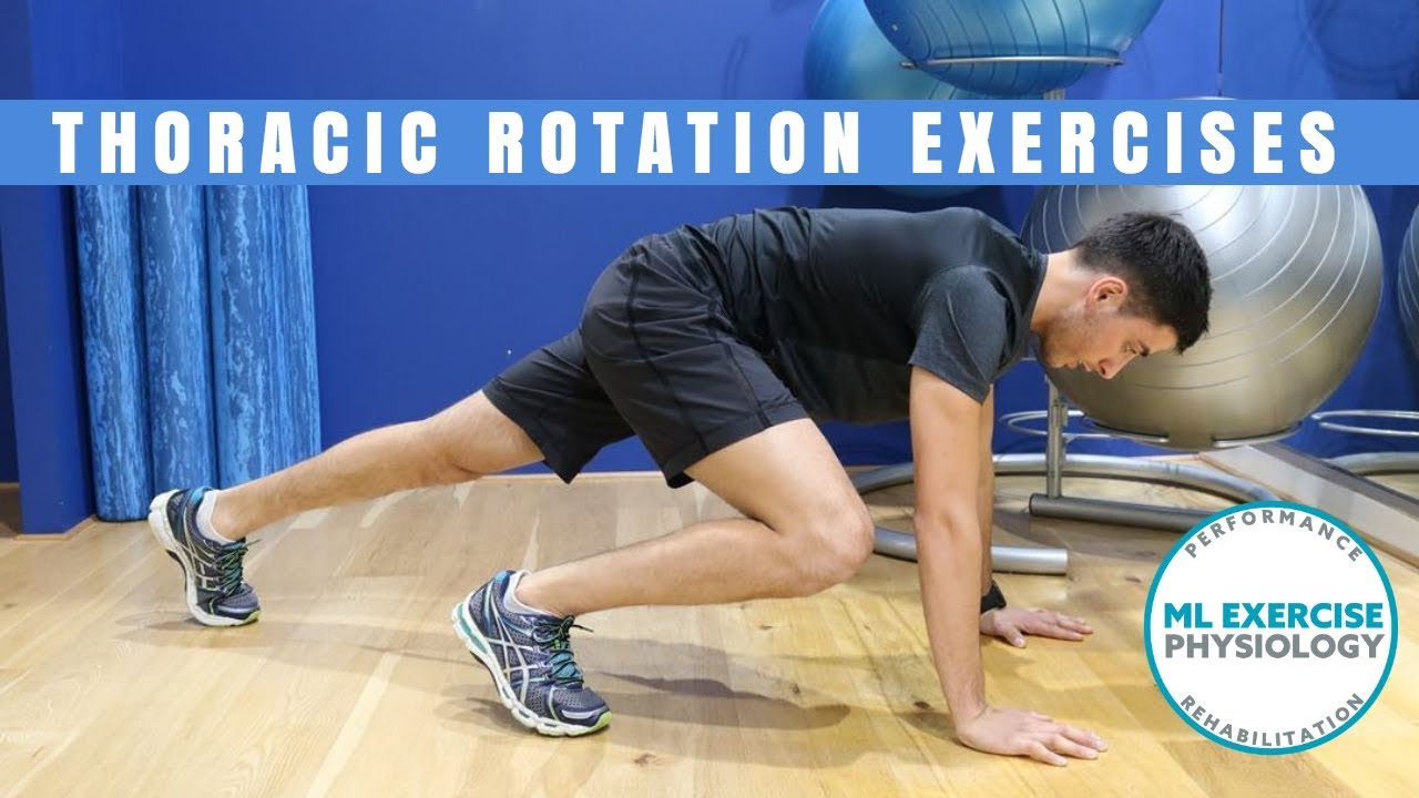 Thoracic Rotation Exercises - YouTube