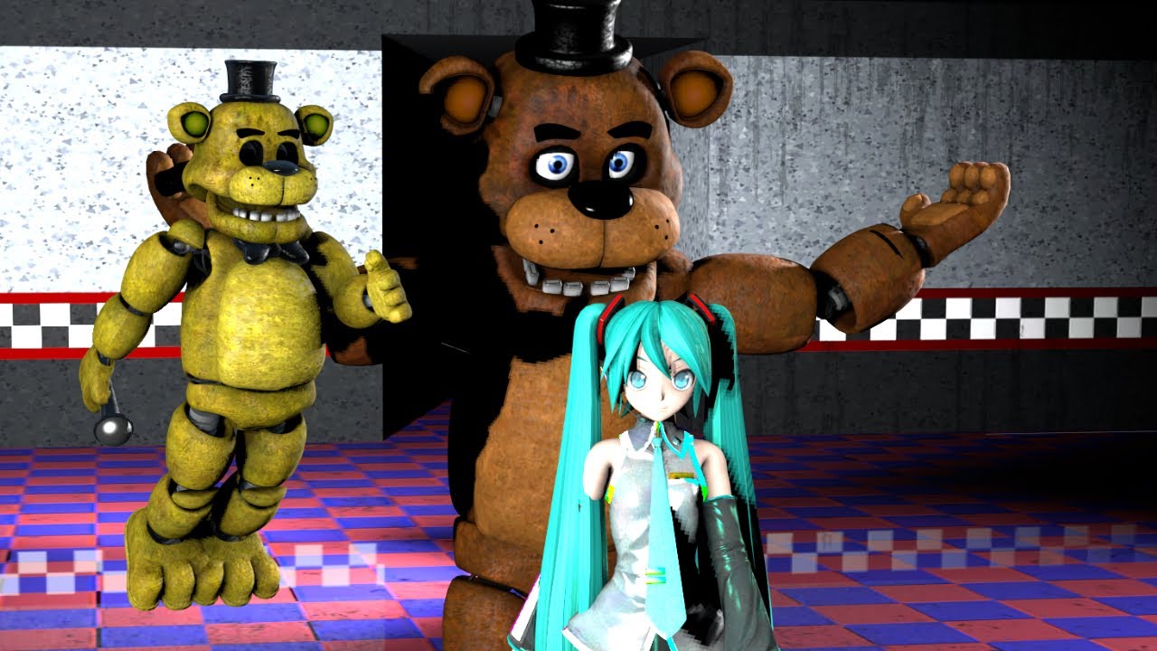 Hatsune Miku vs FNAF 1 (SFM) - YouTube