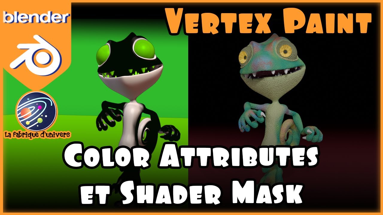 Tuto Blender FR n°81 : Vertex Paint - Color Attributes - Shader Mask # ...